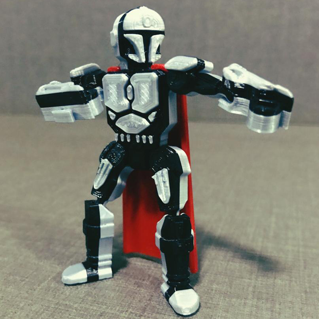 THE MANDALORIAN ARTICULATED TOY・ STL File for ・Cults