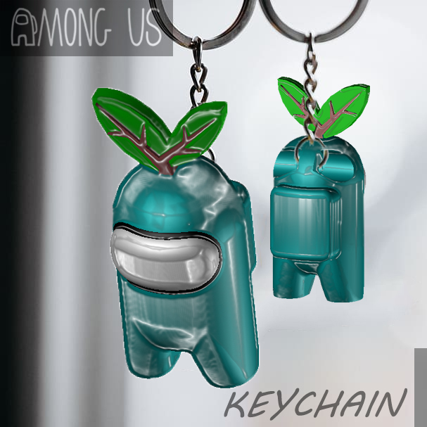 STL file AMONG US KEYCHAIN - LEAVES 🗝️ ・3D print object to download・Cults