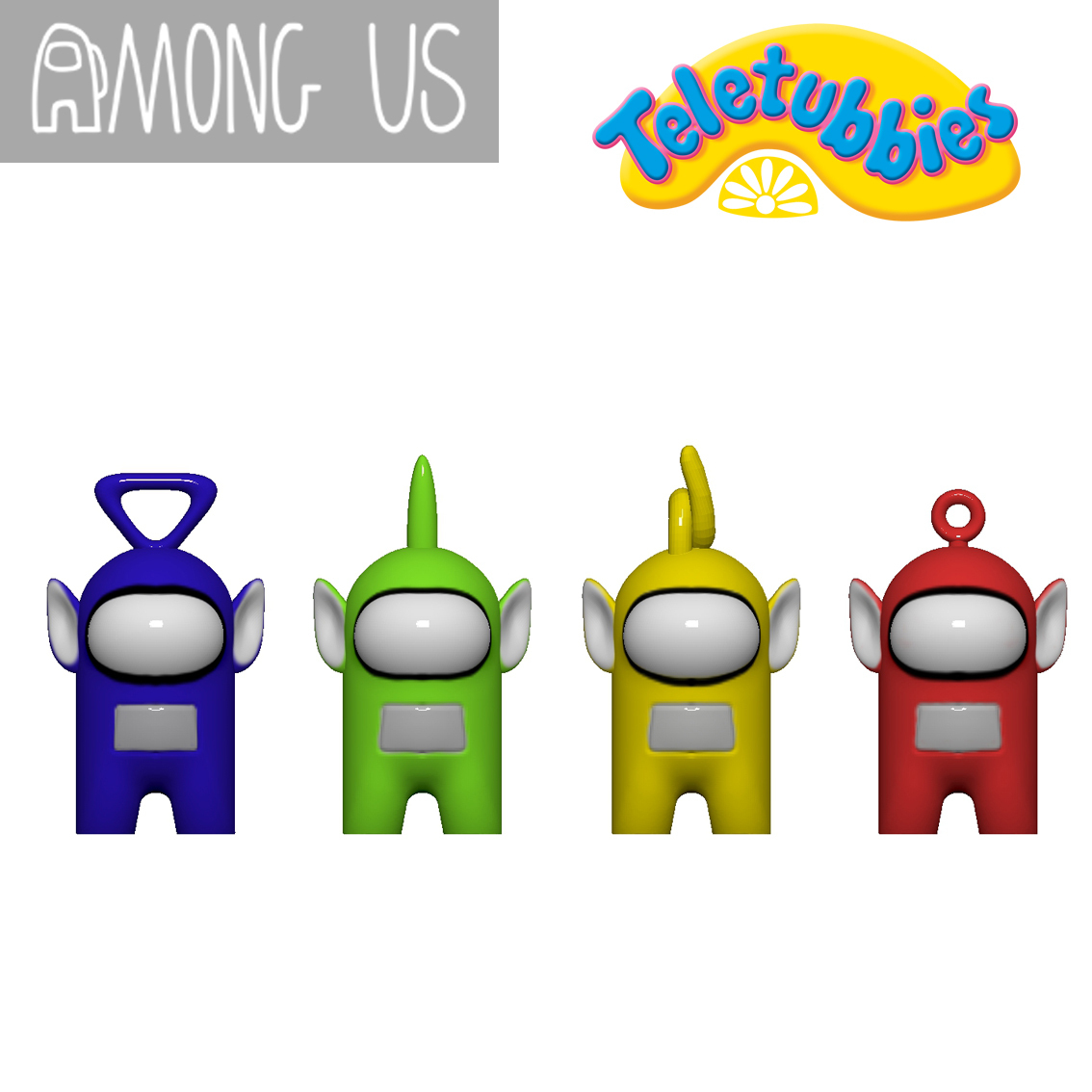 Fichier STL PARMI NOUS - TELETUBBIES 🎨 ・Modèle à imprimer en 3D à ...
