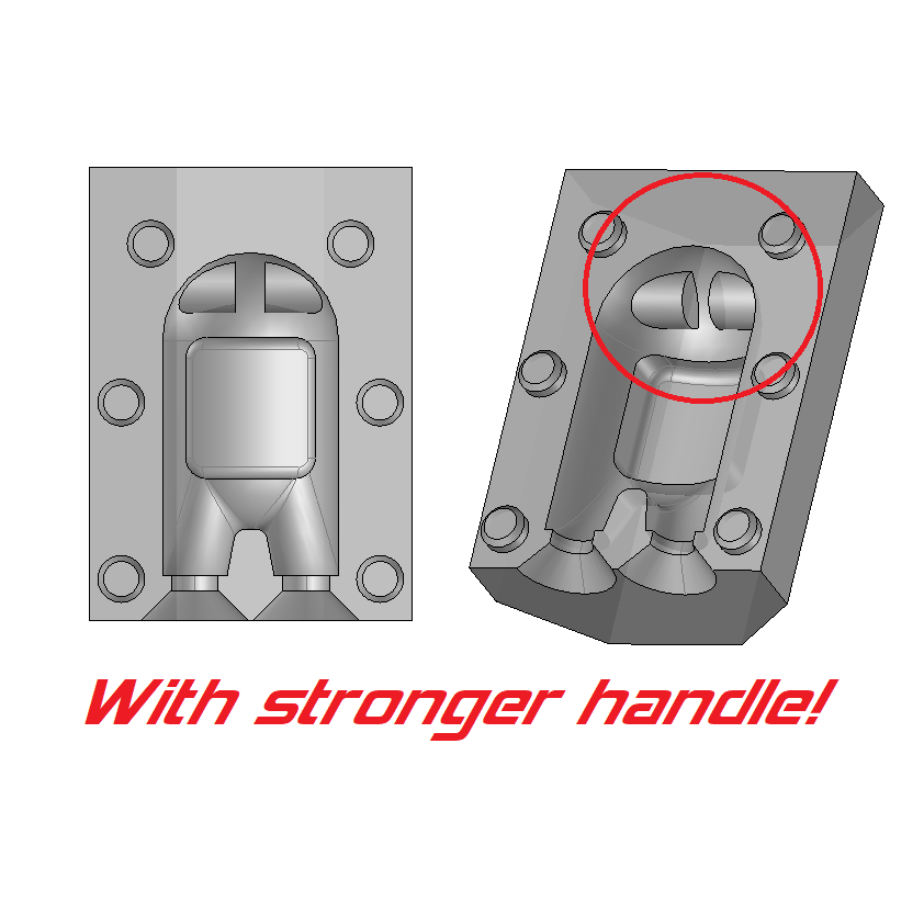 STL file Mold Among Us - Ultimate version (stronger handle) 🎲 ・3D ...