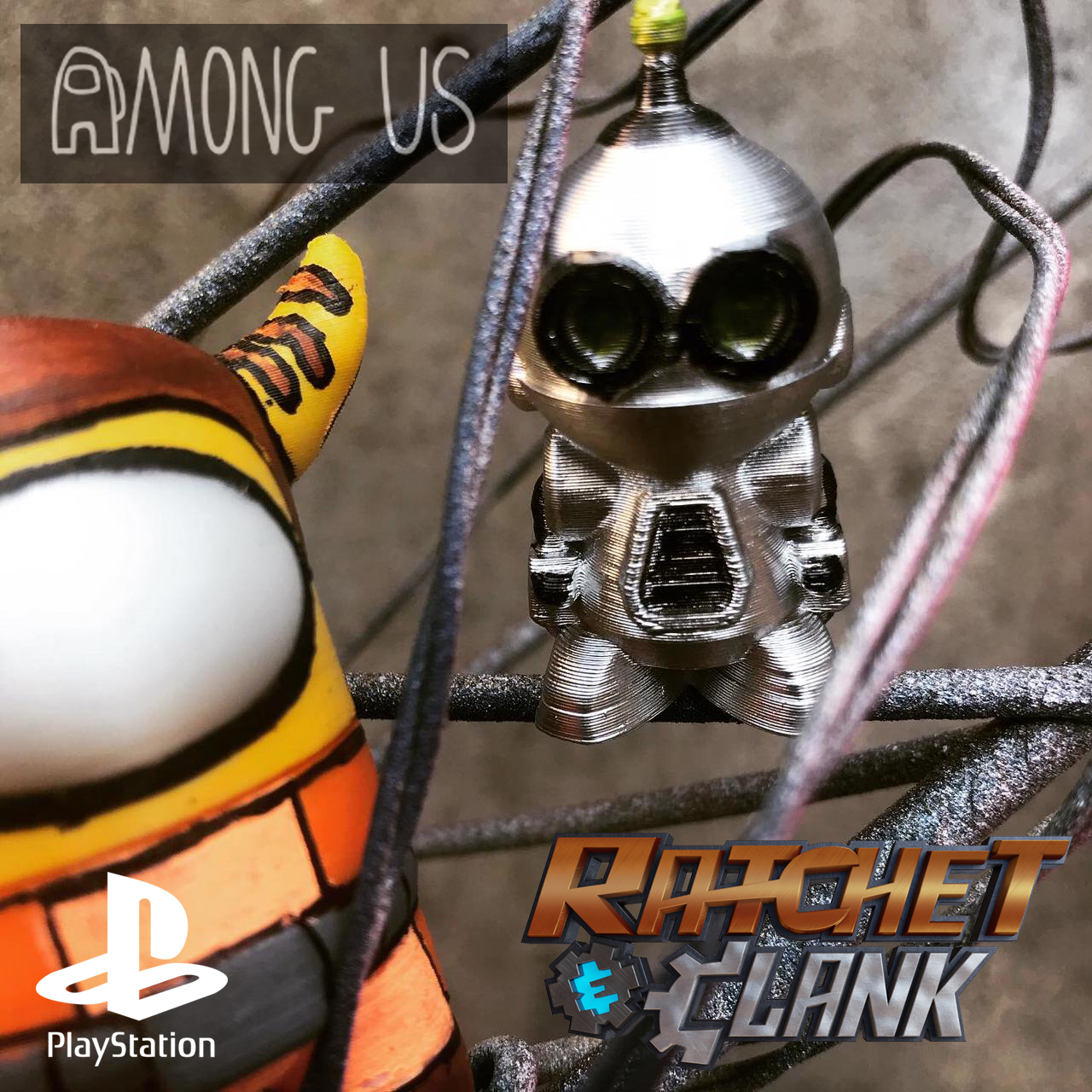 STL file AMONG US - RATCHET & CLANK EXCLUSIVE SKIN 🎨 ・3D printable ...