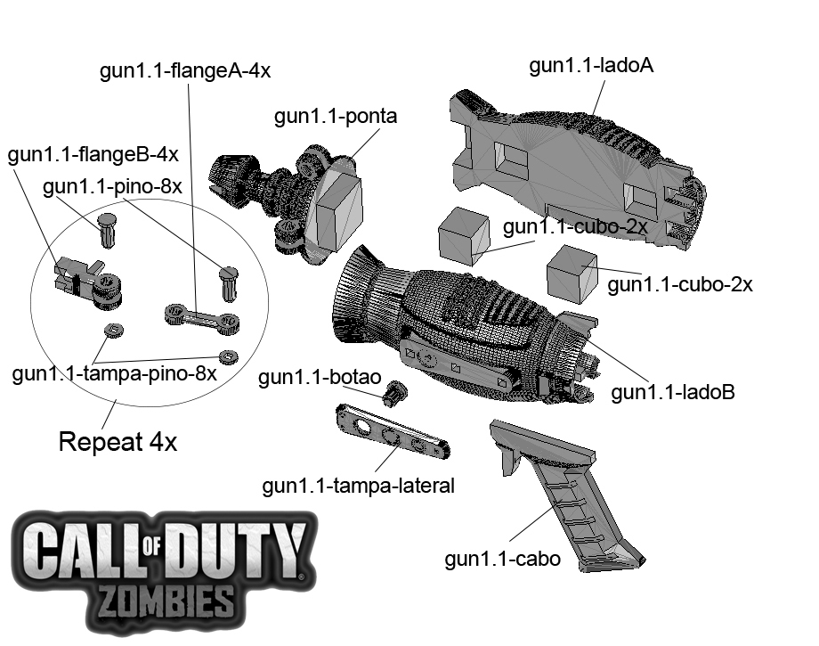 STL file ZAP GUN (RED) - CALL OF DUTY 🔫 ・3D printable model to download ...