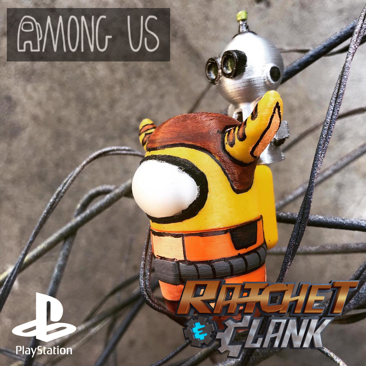 STL file AMONG US - RATCHET & CLANK EXCLUSIVE SKIN 🎨 ・3D printable ...