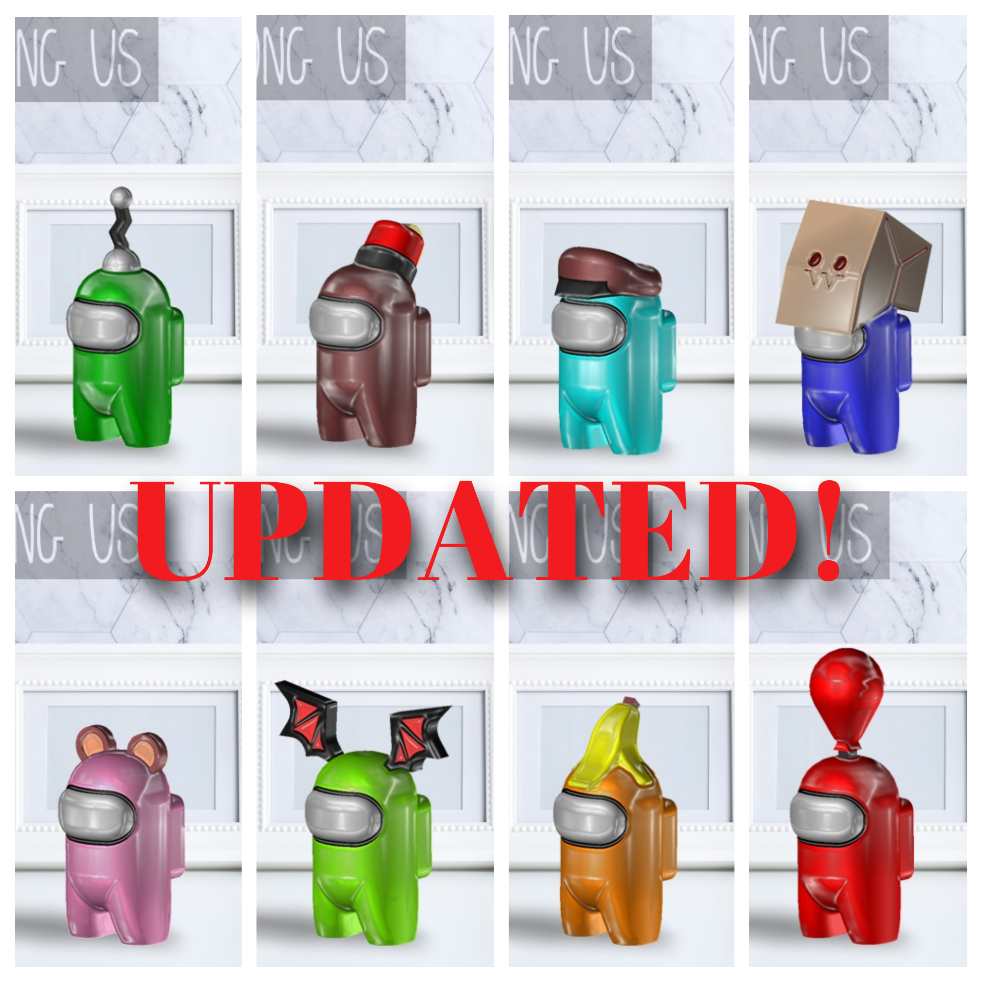 STL file AMONG US - PACK 1 🎨 ・3D print object to download・Cults