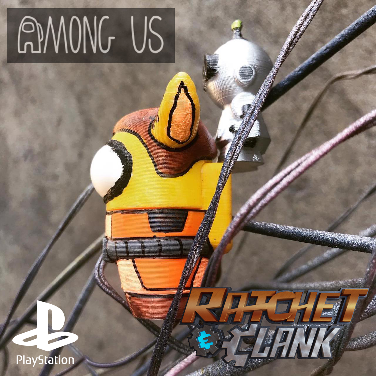STL file AMONG US - RATCHET & CLANK EXCLUSIVE SKIN 🎨 ・3D printable ...