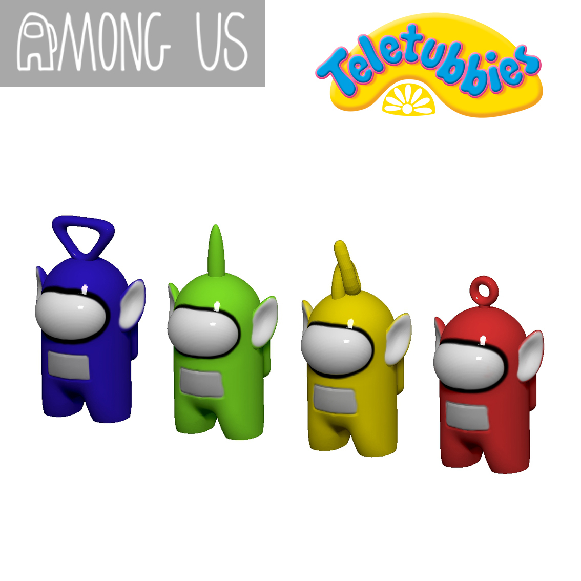 Fichier STL PARMI NOUS - TELETUBBIES 🎨 ・Modèle à imprimer en 3D à ...