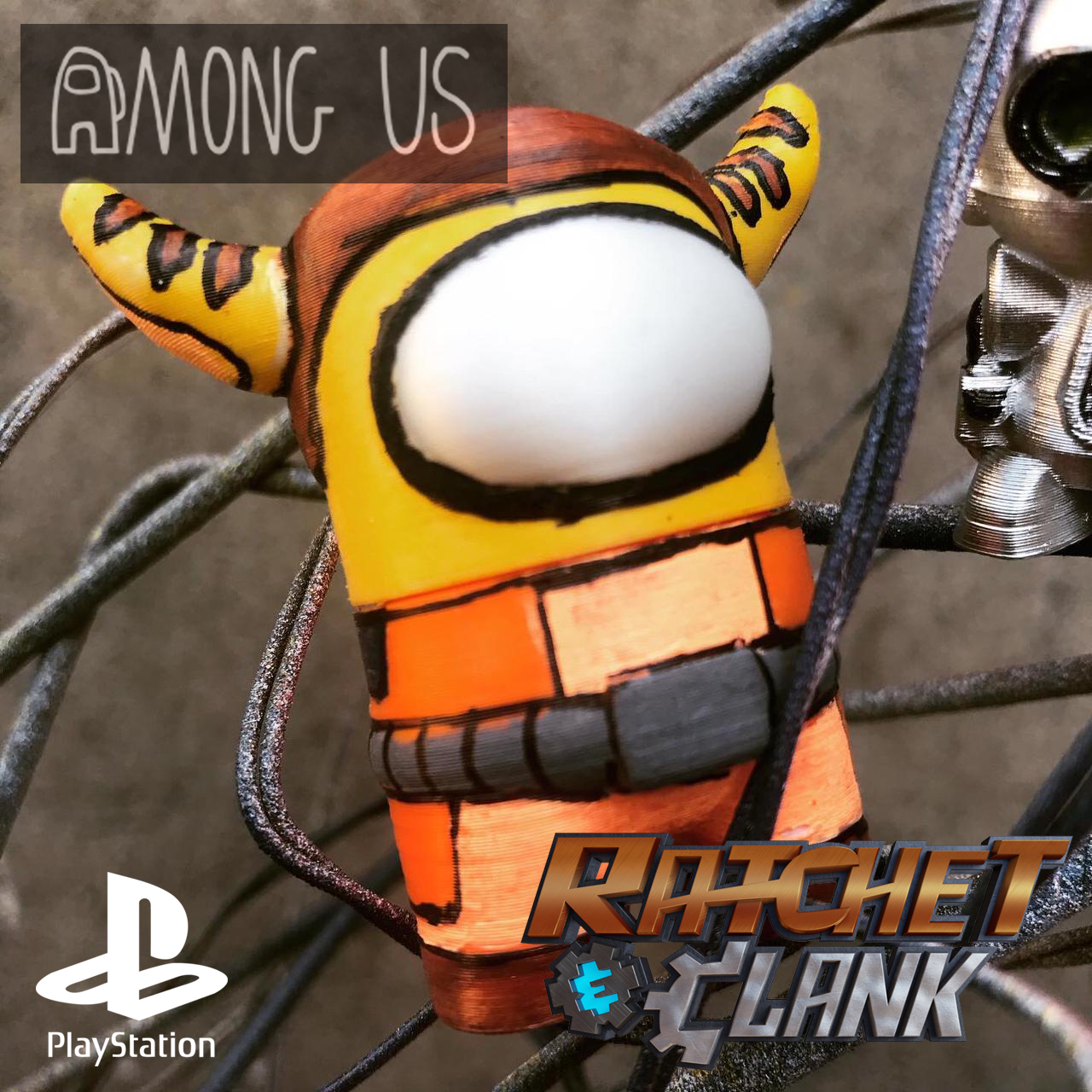 STL file AMONG US - RATCHET & CLANK EXCLUSIVE SKIN 🎨 ・3D printable ...