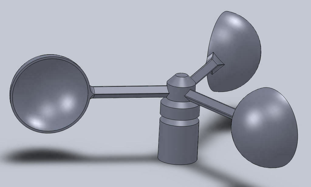 🚉 Rezodo weather station: anemometer・Free STL File for ・Cults