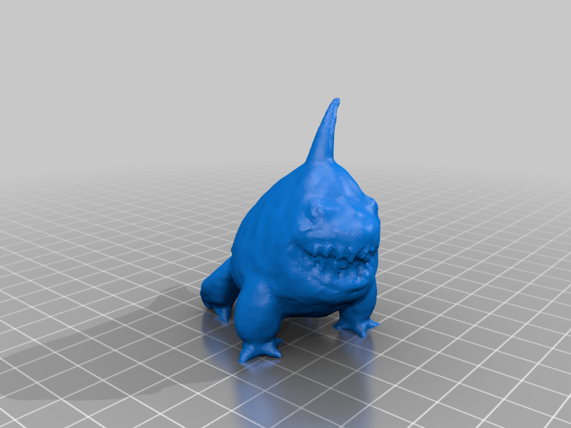 🦈 chubby shark monster figure・Free STL File for ・Cults