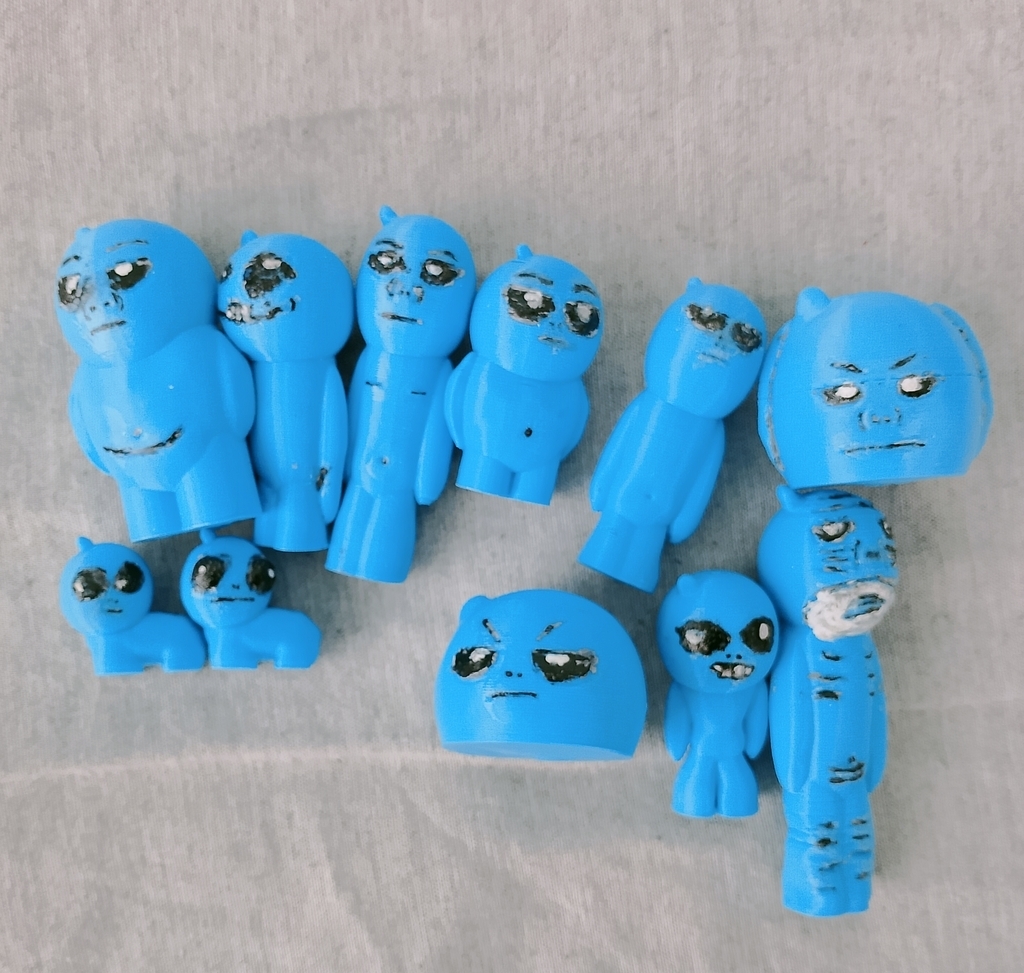 Free 3D file Blue Black Eyed Baby Evolution 👶 ・Model to download and 3D ...