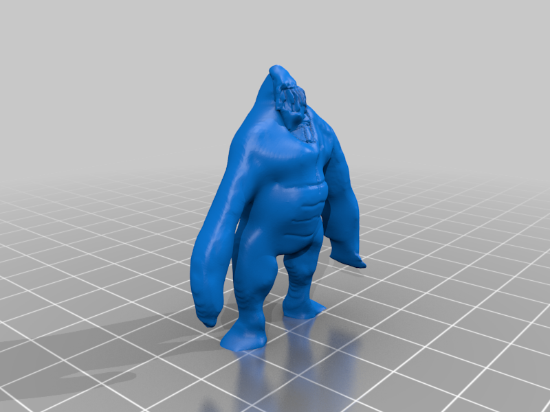 Free STL file fat monster figure 👹 ・3D printer design to download・Cults