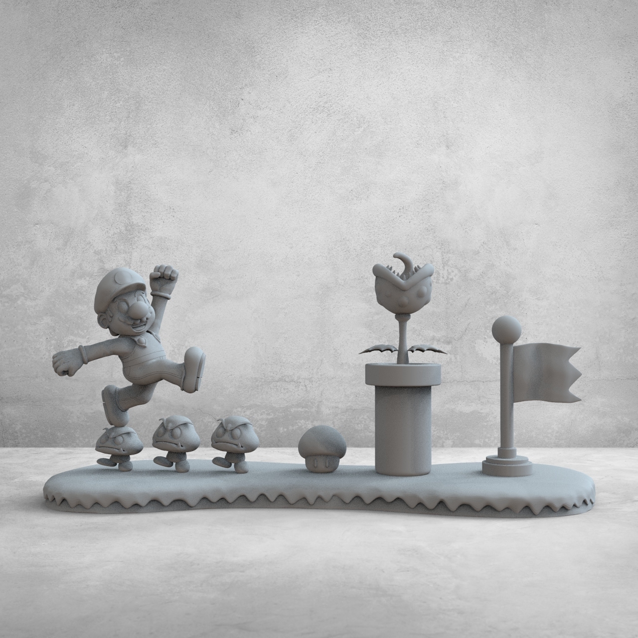 Файл STL Super Mario Bros 🎨 ・Дизайн для загрузки и 3D-печати・Cults