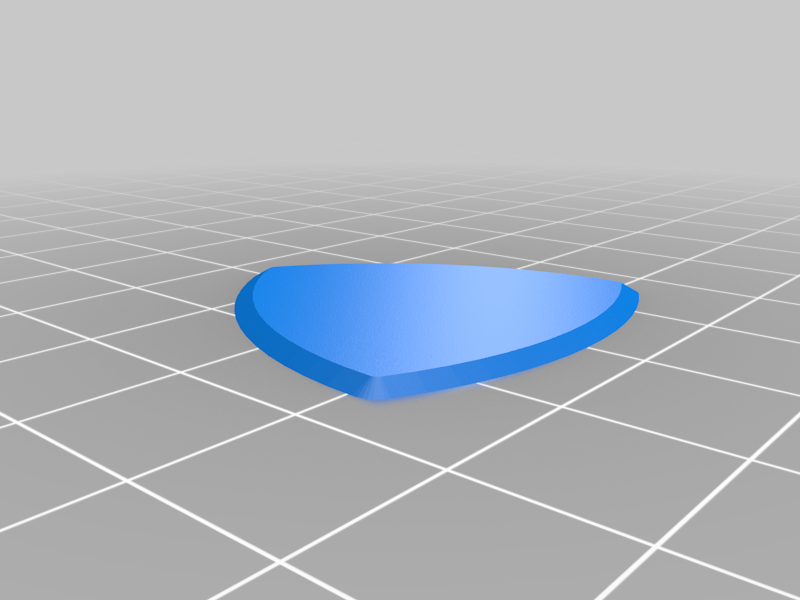 Archivo STL gratuito púa triangular de guitarra de 0,6 mm 👨‍🎨・Objeto ...