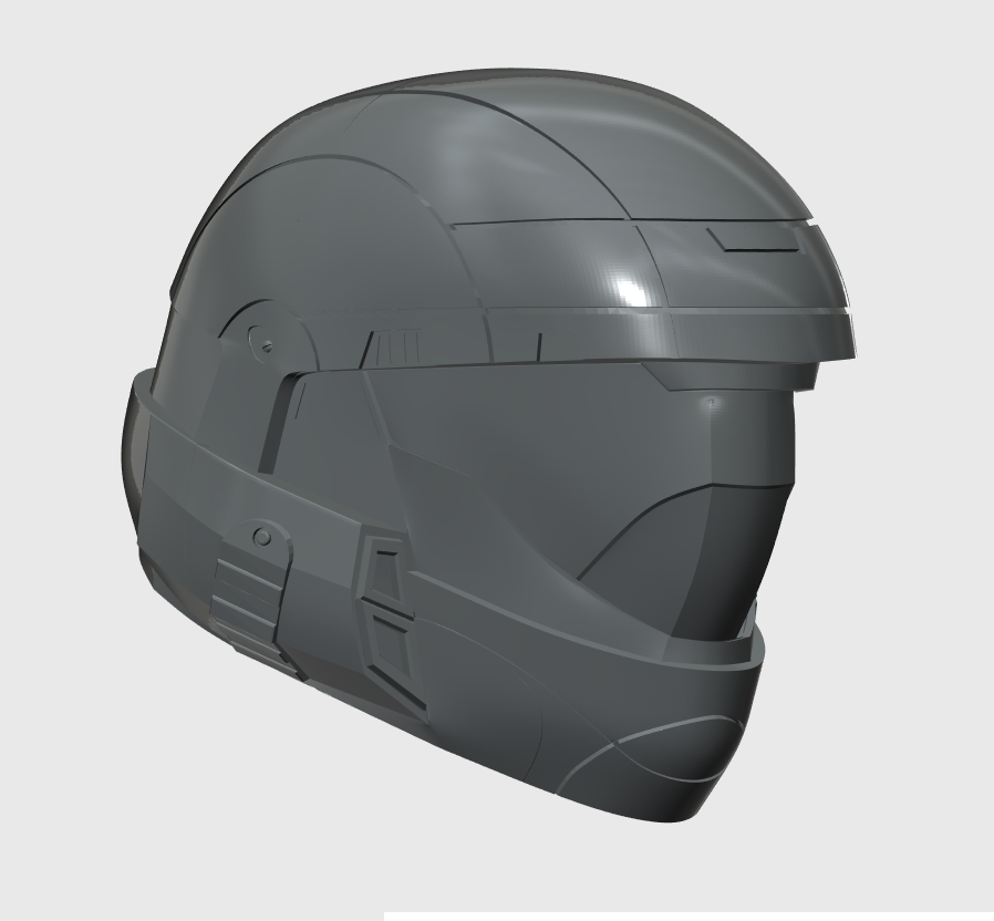3D file Halo inspired ODST Helmet - (3D MODEL - STL) 😇 ・3D printing ...