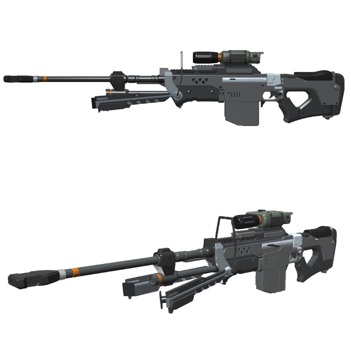😇 Halo Infinite inspired Sniper Rifle Toy - (3D MODEL - STL)・文件用于 3D ・Cults
