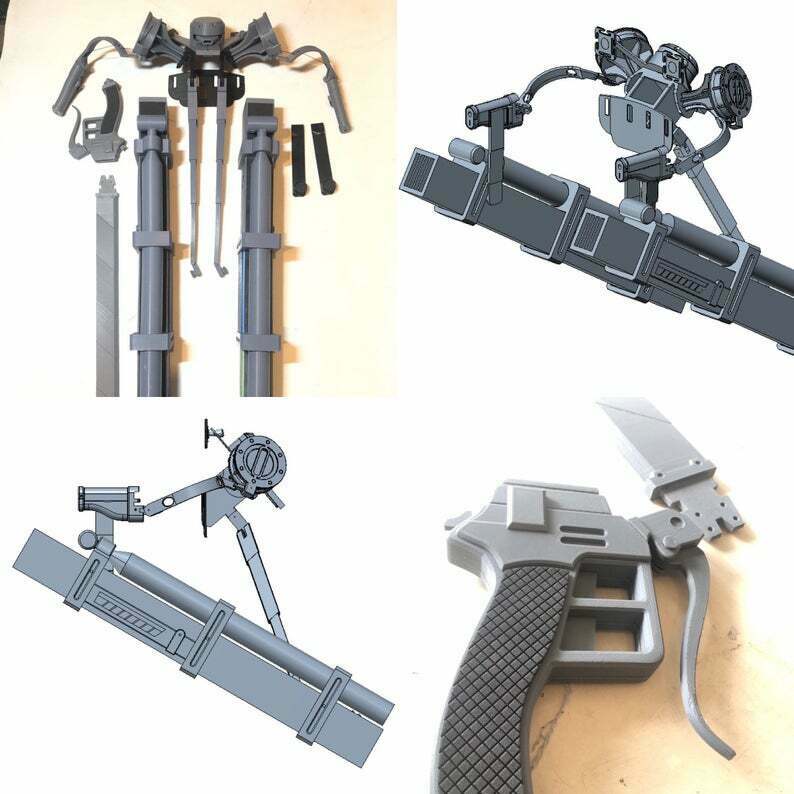 ⚙️ Attack on Titan 3DMG ODM Gear (Season 1)・ 3D File for ・Cults