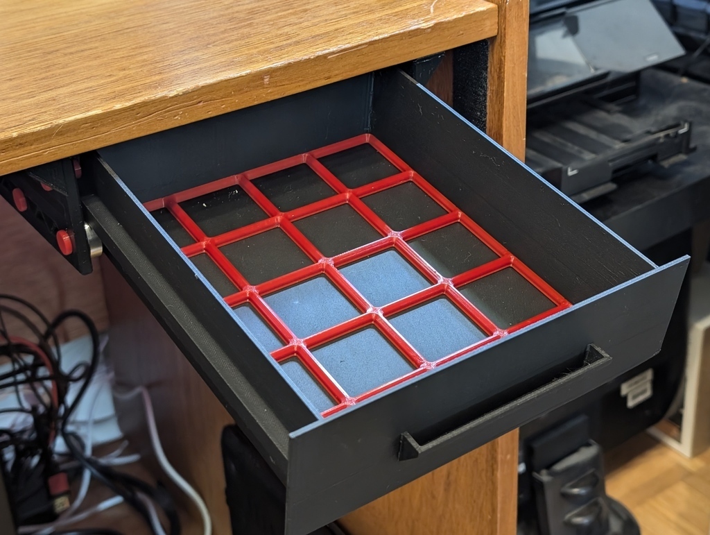 🏢 Desk Drawer - Gridfinity Compatible・Free 3D File for ・Cults