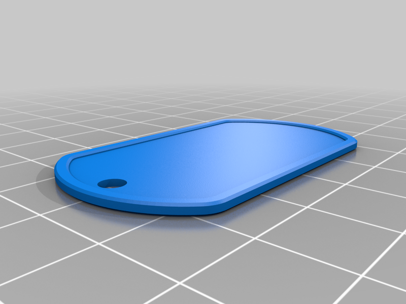 🐕 Dog Tag, Blank・Free 3D File for ・Cults