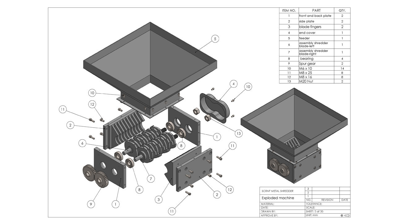 🔧 máquina trituradora・Archivo 3D para ・Cults