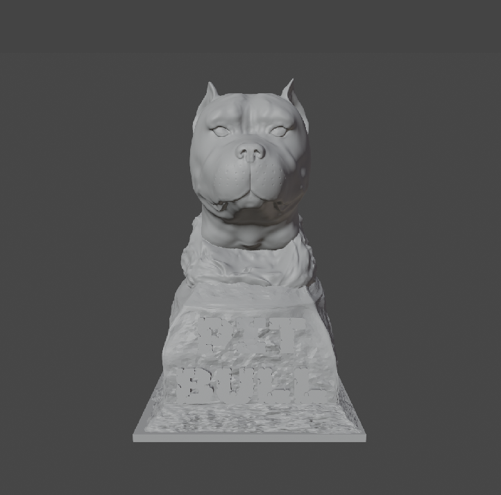 STL file Pit Bull 🐂 ・Model to download and 3D print・Cults
