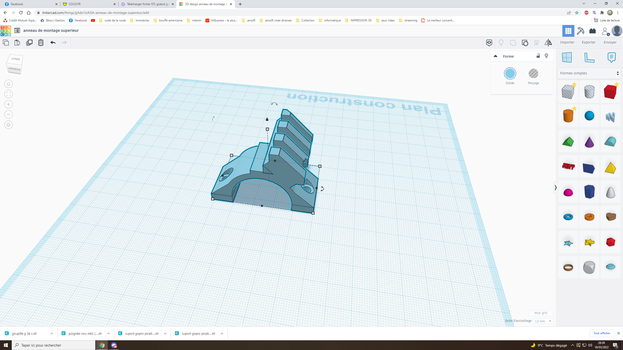 STL file rmr mounting ring for rifle scopes 💍 ・3D print model to ...