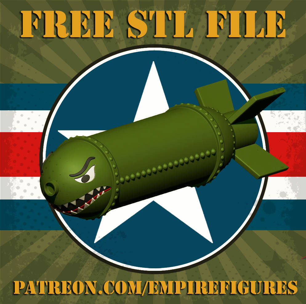 💣 Pin-up Bomb・Free 3D File for ・Cults