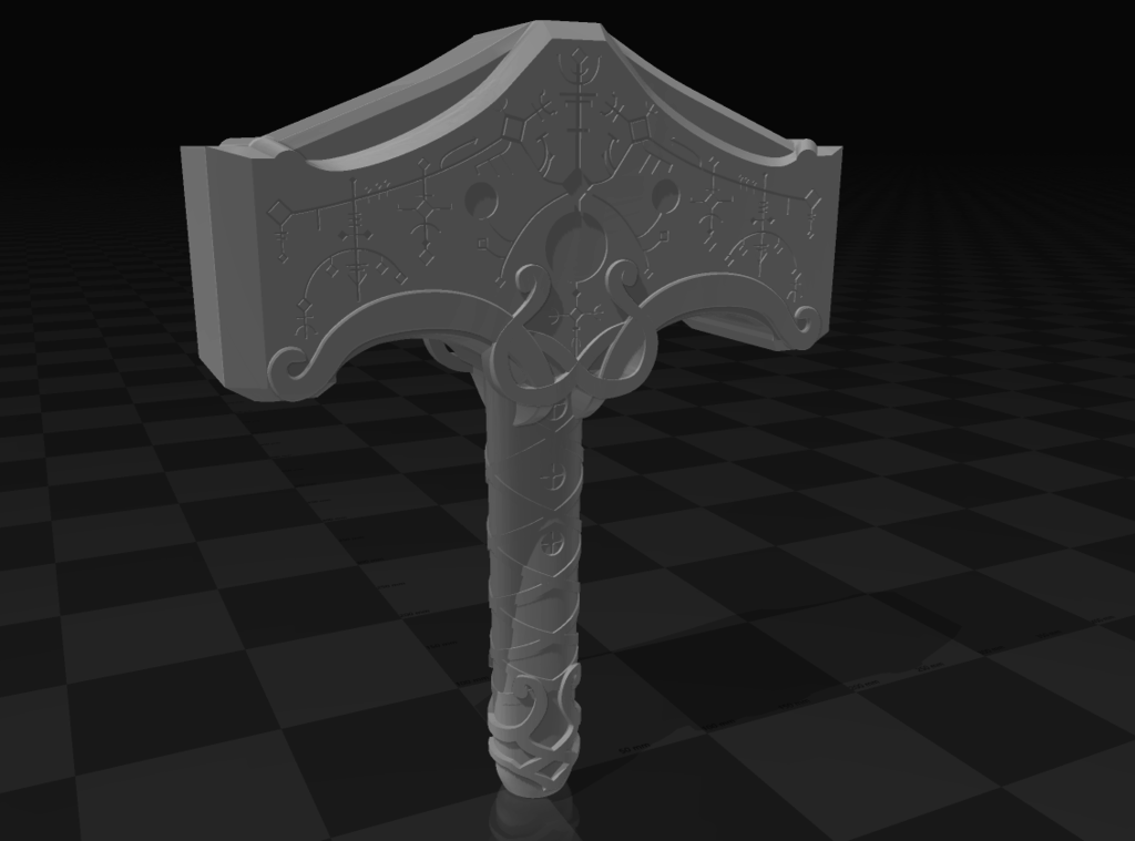 Free STL file Mjolnir - God of War by Soljun (full model remix) 🎮 ・3D ...