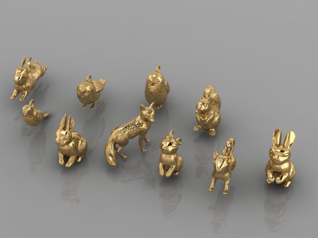 STL file Collection Tiny Animals 🦊 ・3D printing idea to download・Cults