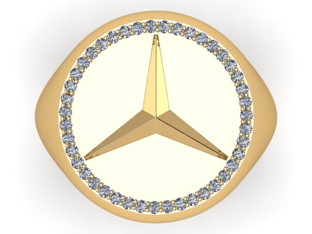 Archivo 3D Anillo Benz 💎 ・Diseño para descargar y imprimir en 3D・Cults