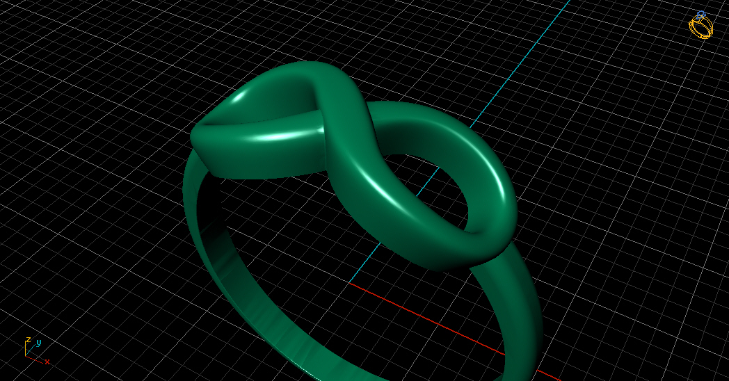 STL file infinity ring ♾️ (OBJ and DWG)・3D printing design to download ...