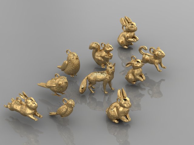 STL file Collection Tiny Animals 🦊 ・3D printing idea to download・Cults