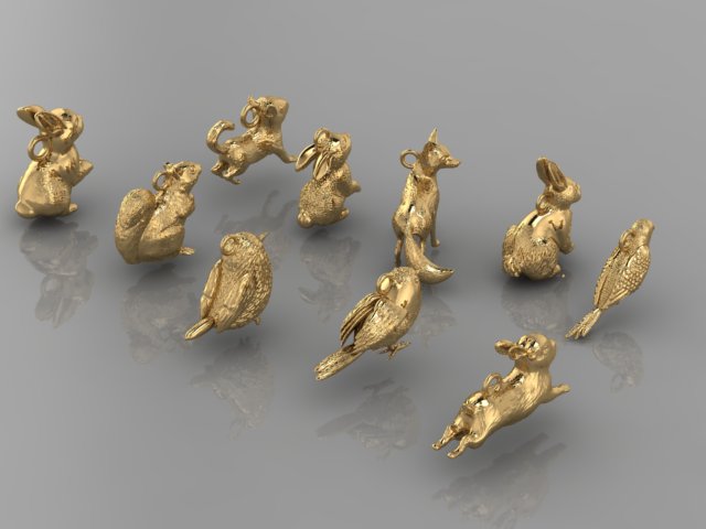 STL file Collection Tiny Animals 🦊 ・3D printing idea to download・Cults