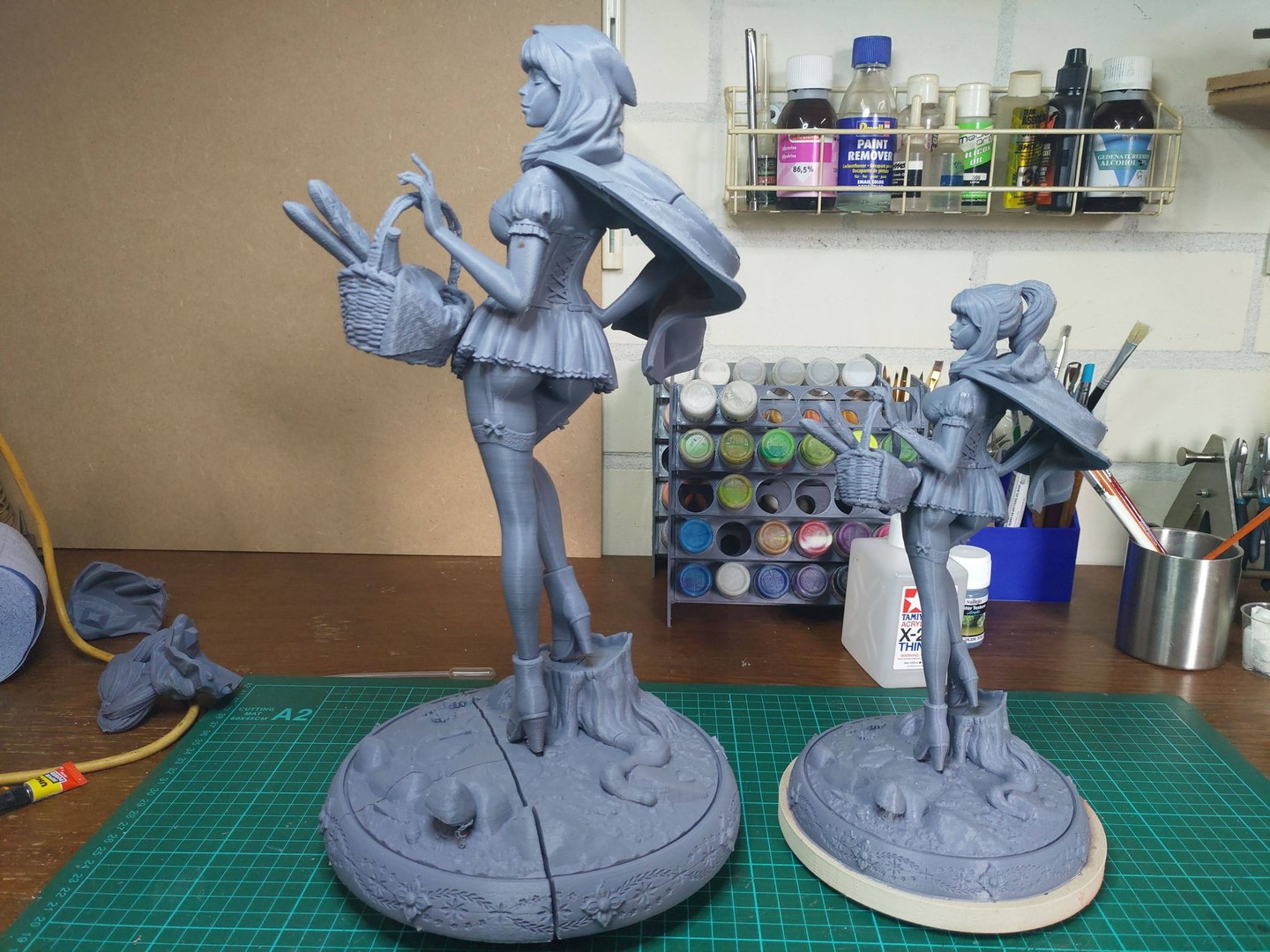 🫦 Little Red Riding Hood Statue・ STL File for ・Cults