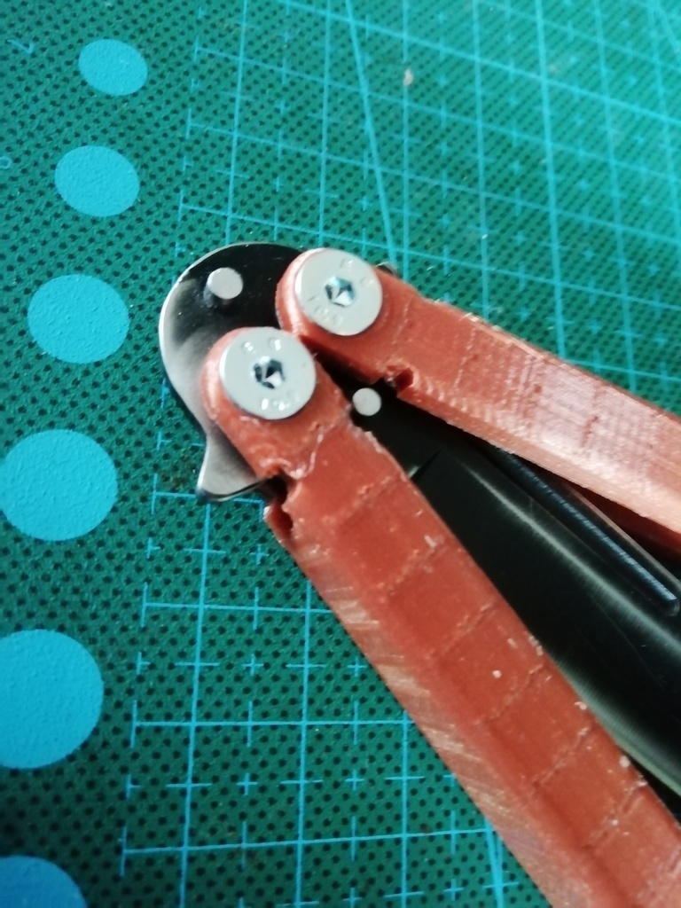 Free 3D file Butterfly Knife Handle 🦋 ・Template to download and 3D ...