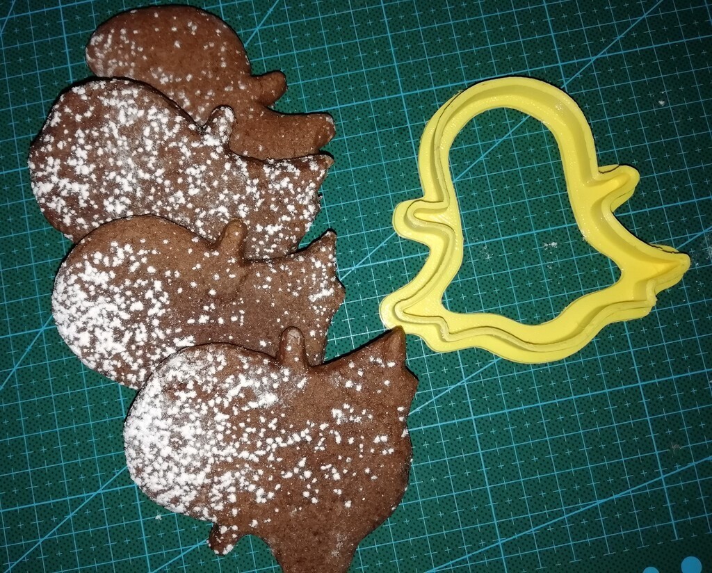 Free 3D file Snapchat Logo Cookie Cutter 🍪 ・3D printer design to ...