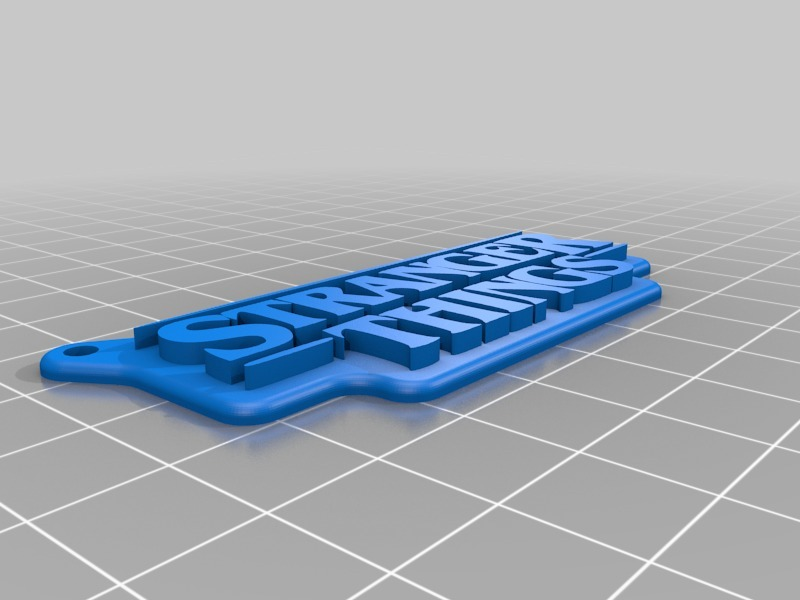 🗝️ Stranger Things Logo Keychain・Free 3D File for ・Cults