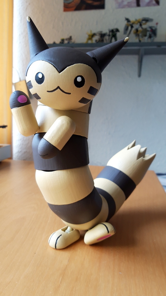 🐉 Furret Balljoint Figure・Free 3D File for ・Cults