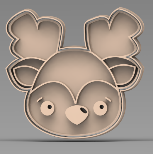 Free STL file reindeer Christmas cutter 🎄 ・Model to download and 3D ...