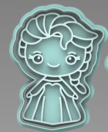 🔖 ELSA FROZEN CUTTER・Free STL File for ・Cults