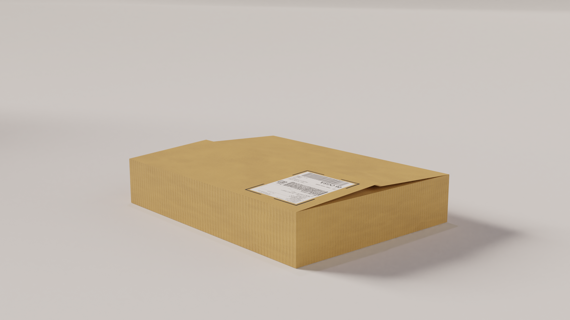 📦 Cardboard box package with 3D texture model・ STL File for ・Cults