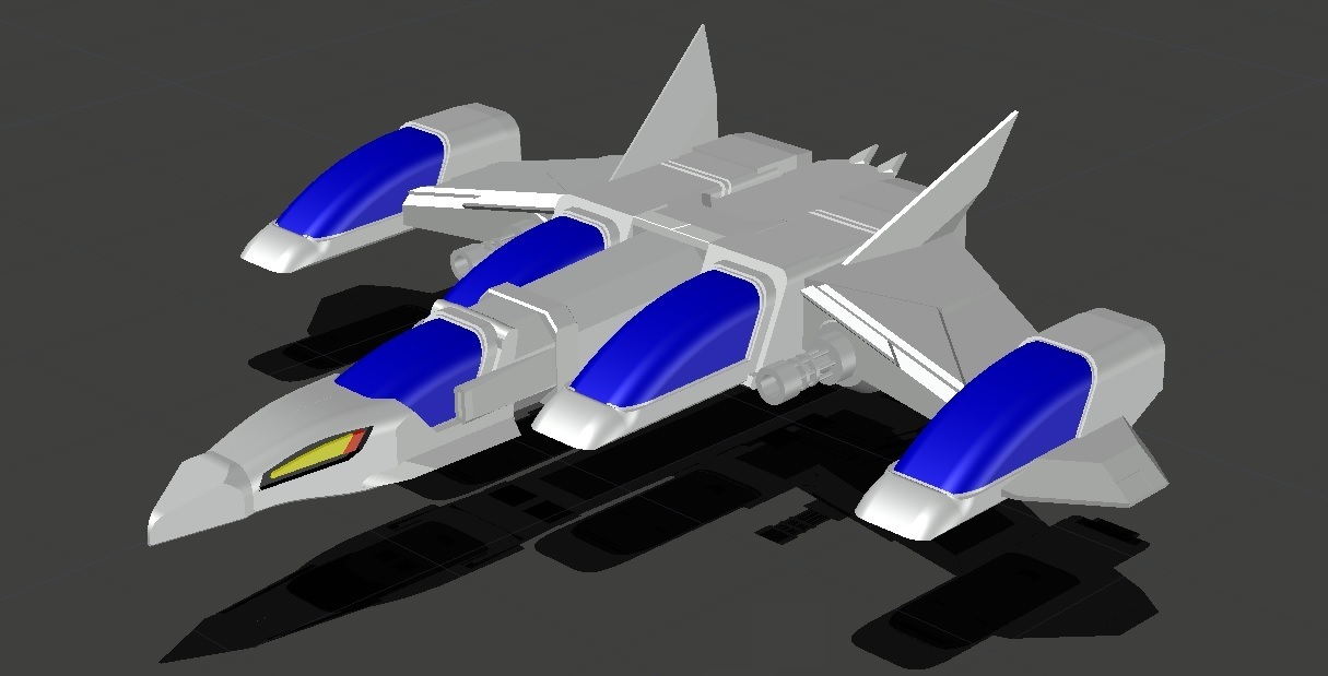 🚢 Ship of "Los Halcones Galacticos" (Silverhawks)・ STL File for ・Cults