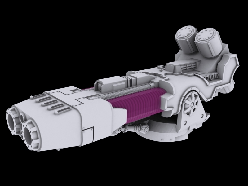 🔫 MEDIUM GIANT MECH PLASMA CANNON TURRET・ 3D File for ・Cults