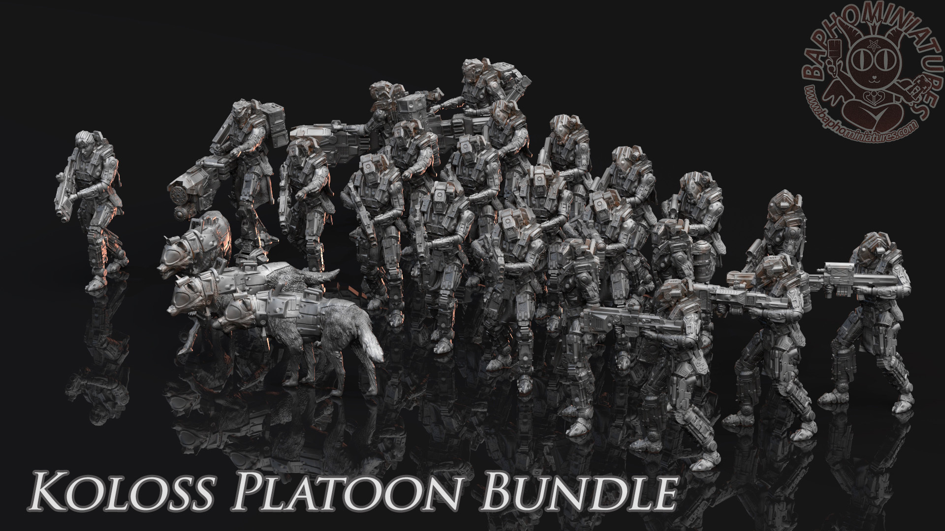 3D file Infantry Platoon- Koloss 🔫・3D print model to download・Cults