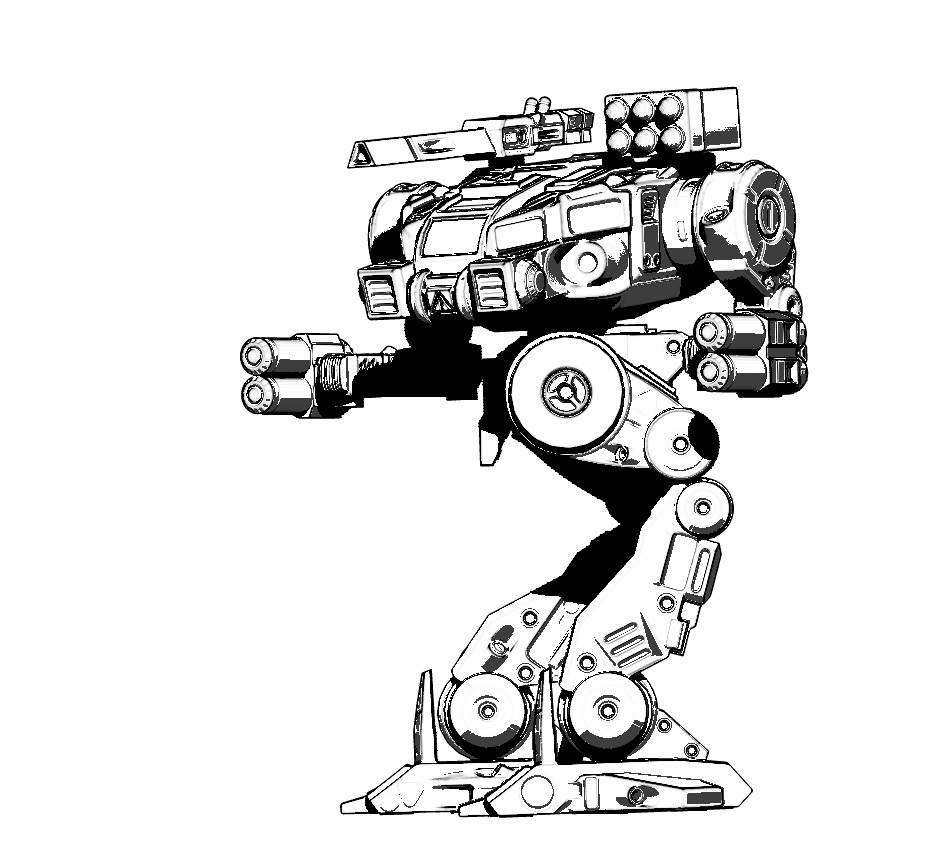 🐐 Mech- Darkest Goat with free pilot and interchangeable weapons・ 3D ...