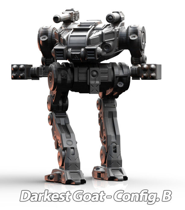 3D file Mech- Darkest Goat config. B 🐐 ・3D printing idea to download・Cults