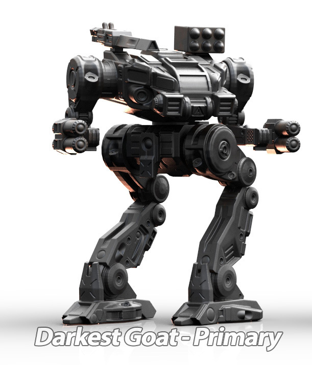 3D file Mech-Darkest Goat Primary 🐐 ・3D printer model to download・Cults