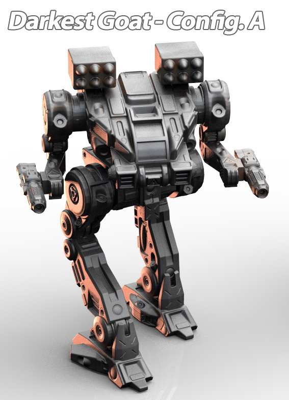 3D file Mech- Darkest Goat config. A 🐐 ・3D printer design to download・Cults