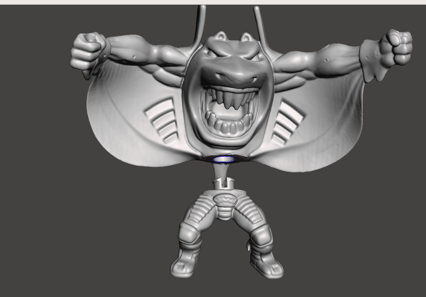 3D file STREET SHARKS MANTAMAN VINTAGE BASIC FIGURE 🦁・3D printable ...