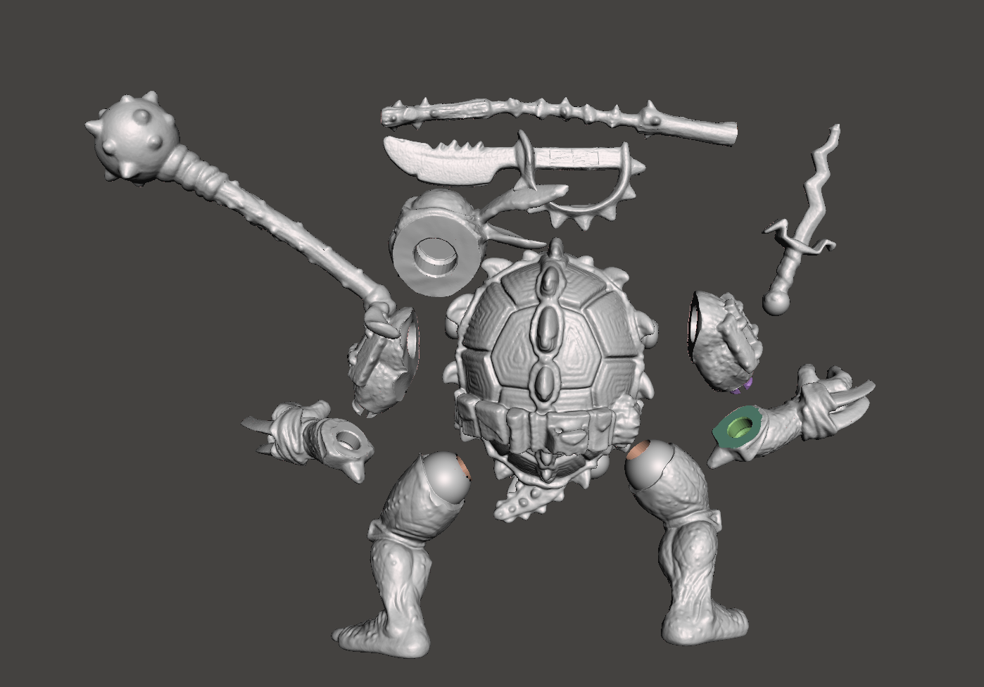 🥷 SLASH VINTAGE TMNT ( TEENAGE MUTANT NINJA TURTLES ) COMPLETE・ 3D File ...