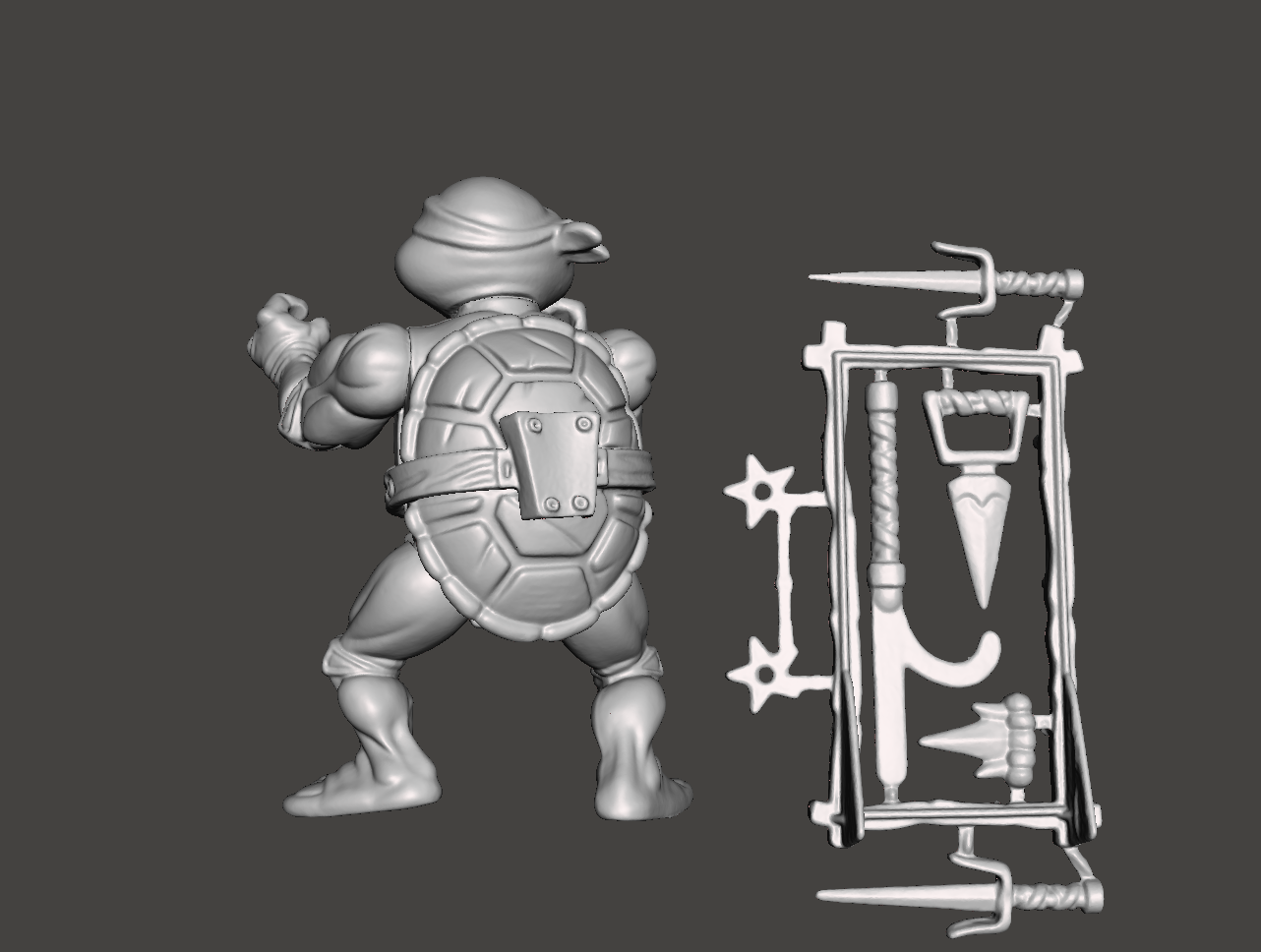 OBJ file RAPHAEL VINTAGE TMNT ( TEENAGE MUTANT NINJA TURTLES) COMPLETE ...